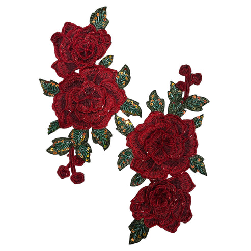 3D Handwork Embellished Rose Bail (Pack of 2) – You Collection