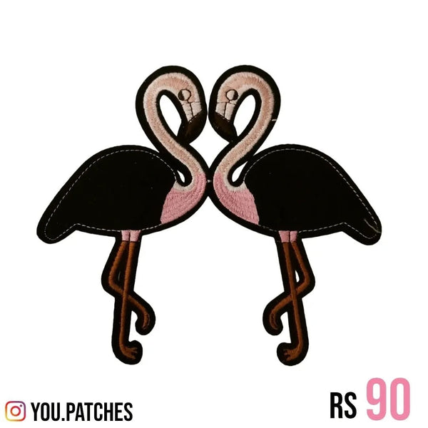 Stick on Flamingo Patch – You Collection